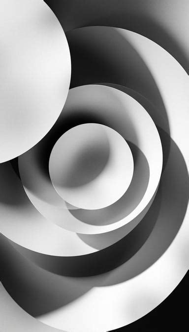 Free Circular Shadow Dance Photo Minimal Geometric Abstract