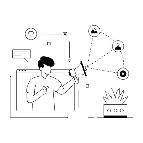 Premium Vector Data Analysis Character Based Line Illustration
