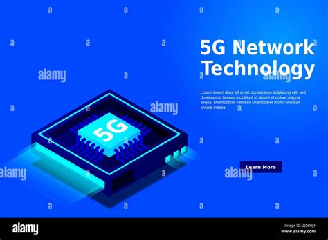 5g Network Processor Illustration Mobile Wireless Internet Of Next