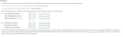 Solved Flexible Budgeting And Variance Analysis I Love My