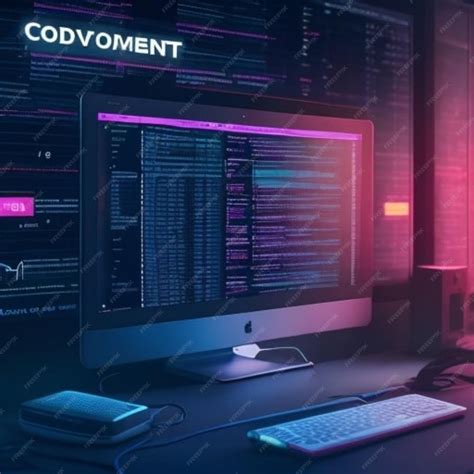 Premium Photo Software Development Background With Codding Aigenerated