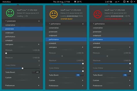 CPUFreq System Monitor And Power Manager LinuxLinks