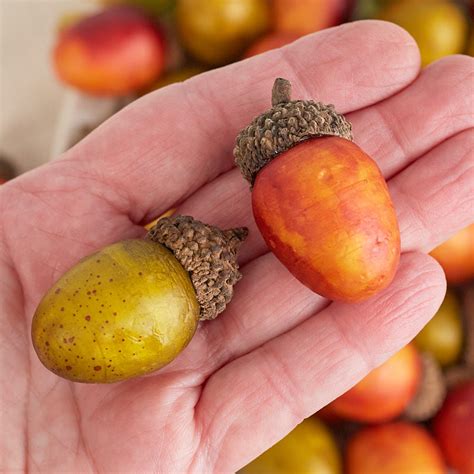 Assorted Fall Artificial Acorns Table Scatters Vase Fillers