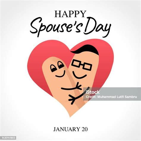 해피 배우자의 날 벡터 일러스트레이션 인사말 카드 포스터 및 배너에 적합 개념에 대한 스톡 벡터 아트 및 기타 이미지 개념 개념과 주제 공동체 Istock