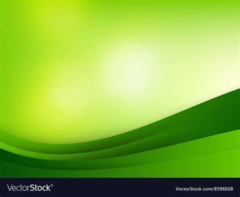 Abstract Background Green Curve And Lated Element Vector Image