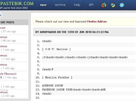 pastebin irá policiar posts para evitar mal uso do site geekzilla