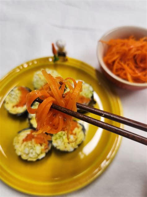 당근라페 김밥 만들기