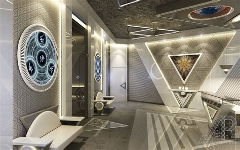 흰색과 세련된 현대적인 사무실 리셉션 로비 3d 모델 69 Max Obj Free3d