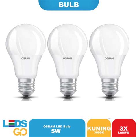 Promo Paket Isi Osram Lampu Bohlam Led Watt Kuning Diskon Di Seller Ledsgo Sunter