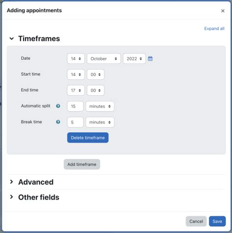 Fileappointments Adding Multiple Sessionspng Moodledocs