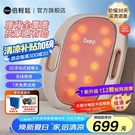 倍轻松back 3e腰部按摩器优惠价599元 家电导购 中关村在线