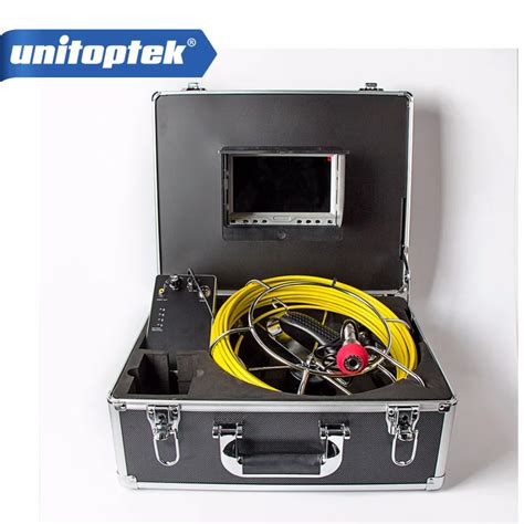 20m Cable Fiber Glass 7'' TFT LCD Waterproof Pipe Sewer Inspection ...