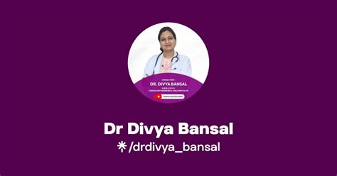 Dr Divya Bansal Twitter Instagram Facebook Linktree