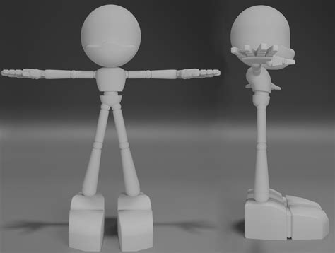 Sonic Base Model Male 3d Model Rigged Cgtrader