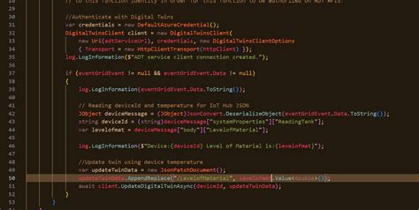 Telemetry Data From Iot Hub Not Pushing To Azure Function And Not Reflecting To Digital Twin