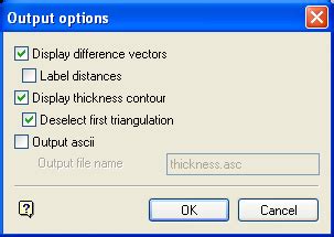 Vulcan Model Triangle Surface Thickness Between