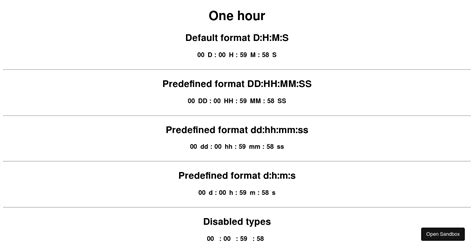 React Countdown Simple Examples Codesandbox