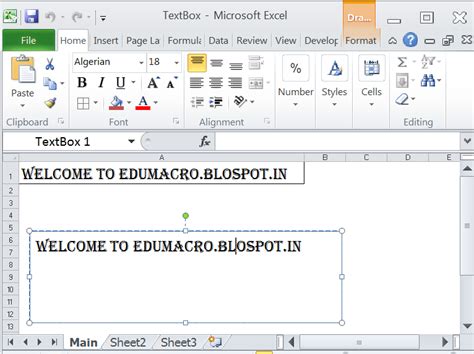 Edumacro How To Copy Data Into A Text Box Through Macro