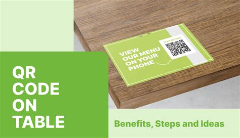 Qr Code On Table Benefits Steps And Ideas To Create One