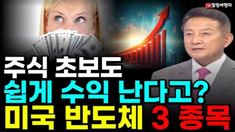 힐링여행자 투자 이야기 주식 처음 시작하는 초보도 쉽게 수익 볼 수 있는 미국 반도체 Etf 3 종목은 Youtube