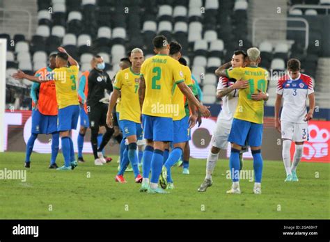 Célébration Victory Team Brazil Of Brazil During The Copa America 2021