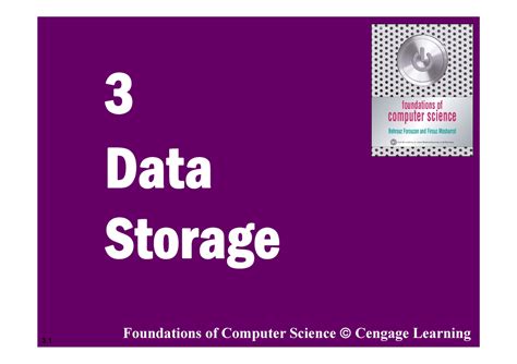 Ch3 Lecture Notes For Cos 151 3 Data Storage Foundations Of