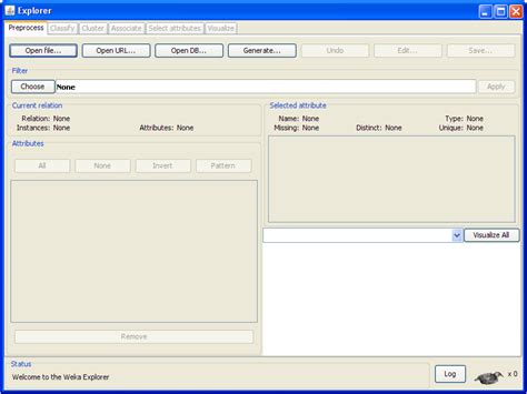 Weka Explorer Graphical User Interface Download Scientific Diagram