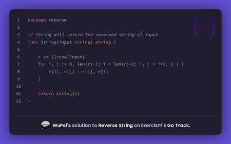 Wupeis Solution For Reverse String In Go On Exercism
