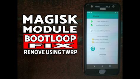 Magisk Module Bootloop Fix Removeuninstall Magisk Module Using Twrp