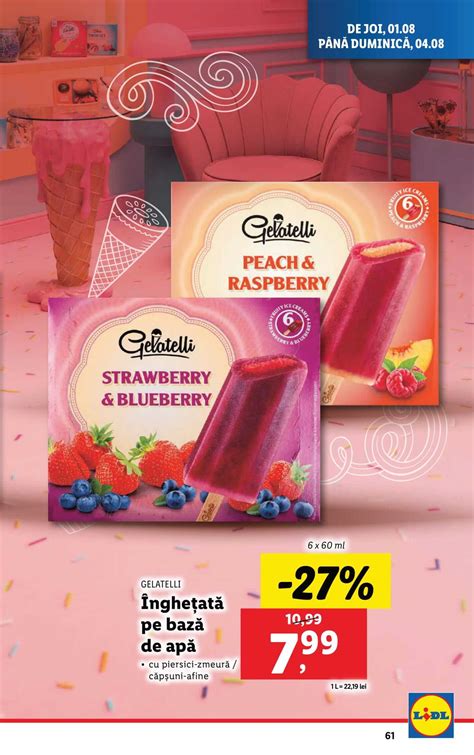 Oferte Lidl Inghetata Gelatelli Si Bon Gelati Din 1 August 2024 Revista Oferte Lidl