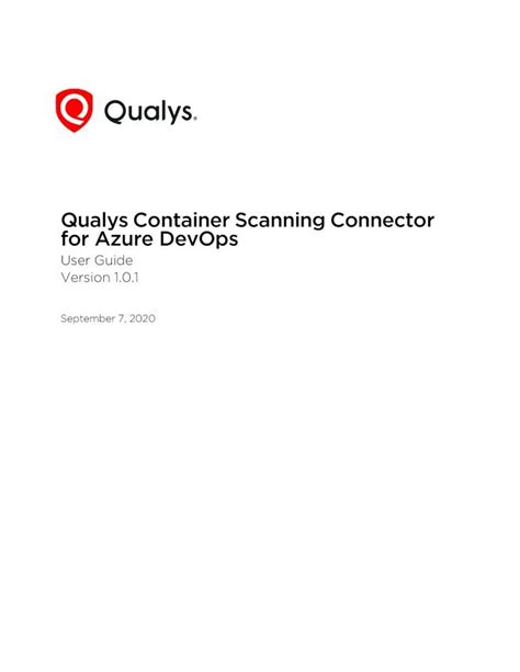 Pdf Qualys Container Scanning Connector For Azure Devops User Guide · 2020 7 15 · Qualys