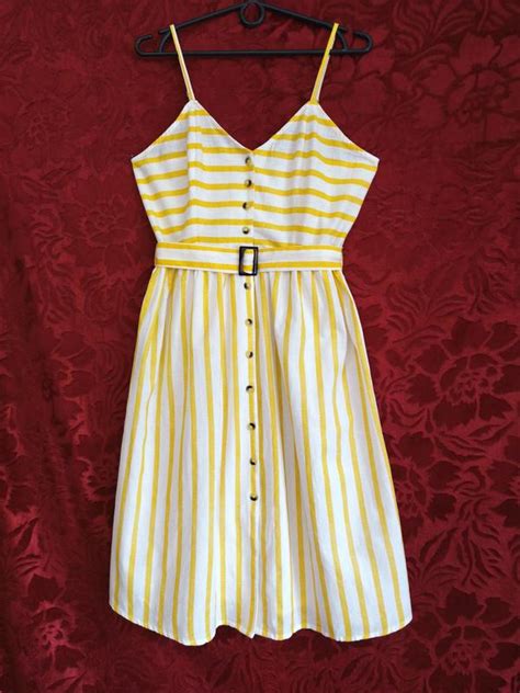 100 бавовна літній сарафан у смужку сарафан на ґудзиках — ціна 590 грн у каталозі Сарафани