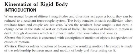Vedupro Kinematics Of A Rigid Body