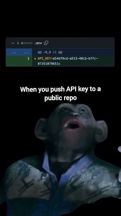 The Moment When You Push An Api Key To A Public Github Repository Githubprojects Opensource