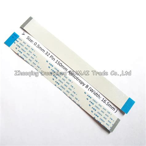 Pin Ffc Fpc Flexible Flat Cable Mm Pitch Pin Mm Isotropy A Or Anisotropy B Cable Awm