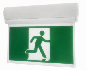 Slim Edge Lit Running Man Exit Sign Simply Retrofits
