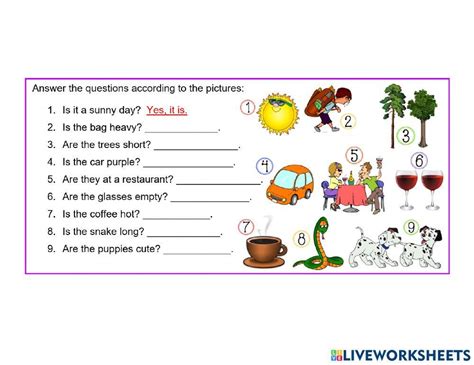 Verb To Be Questions Online Exercise For Live Worksheets