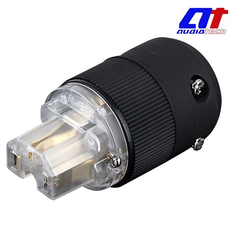 Hh3406 Audio Us IEC Socket Connector Red Copper Us Power Plug And Us Power Supply Socket