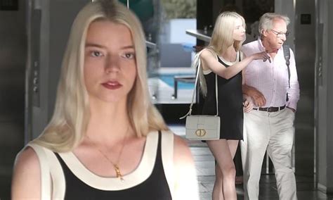 Anya Taylor Joy Enjoys Lunch With Her Father Dennis Taylor In West