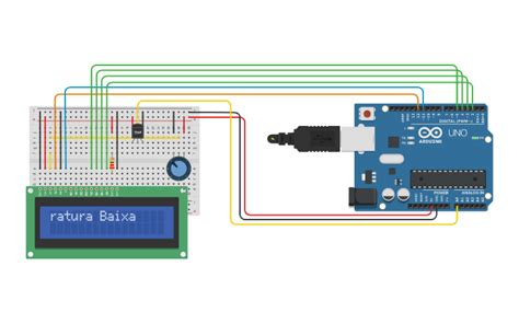 Circuit Design Sensor De Temperatura Estufa Tinkercad