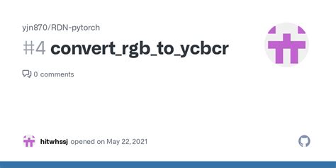 Convert Rgb To Ycbcr Issue Yjn RDN Pytorch GitHub