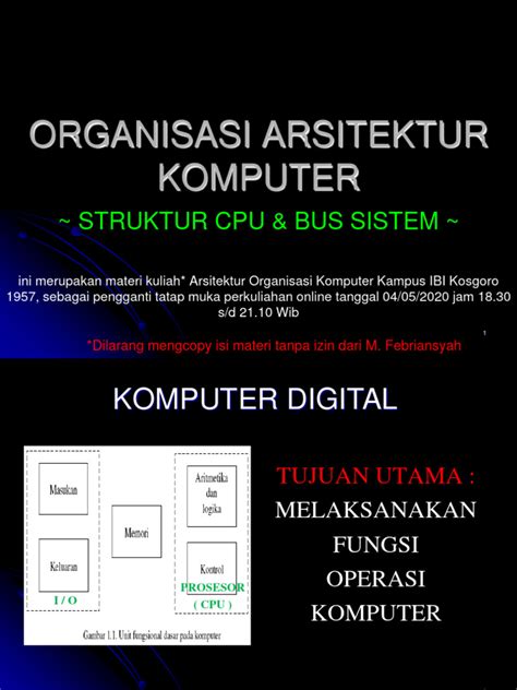 Online Struktur Cpu And Bus Sistem Pdf