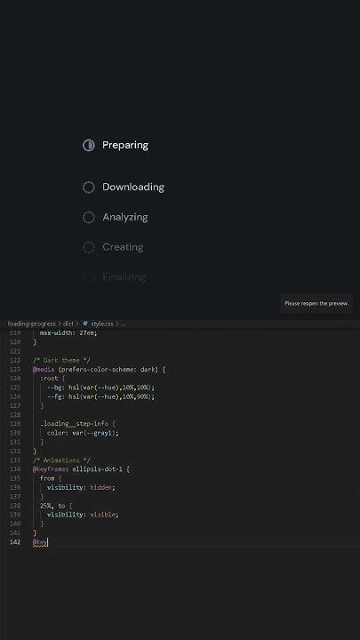 Loading Progress Design😍programming Coding Css Htmlcss Shorts Trending Html Animation