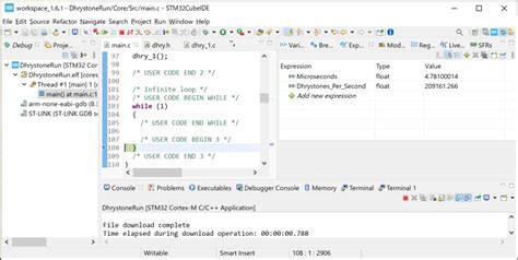 DhrystoneでSTマイクロのベンチマークを取る neocode