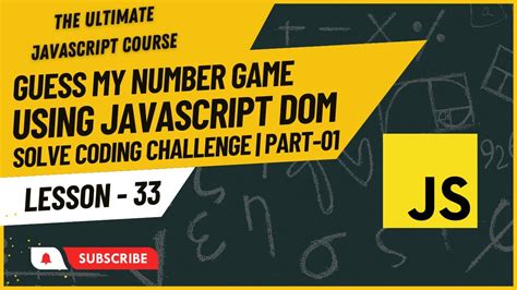 Guess My Number Game Using Javascript Dom Hindiurdu Javascript