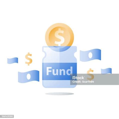 기금 모금 금융 투자 수익 증가 소득 증대 예산 계획 투자 긴 기간 전략에 반환 계획에 대한 스톡 벡터 아트 및 기타 이미지