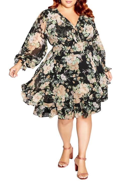 A Line Plus Size Floral Dresses Nordstrom