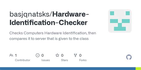 Github Basjqnatsks Hardware Identification Checker Checks Computers Hardware Identification