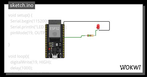 Primeiro Exercicio 001 Wokwi Esp32 Stm32 Arduino Simulator