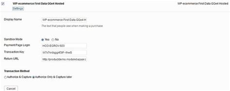 Wp Ecommerce Payeezy First Data Gge4 Hosted Solution Module Wordpress